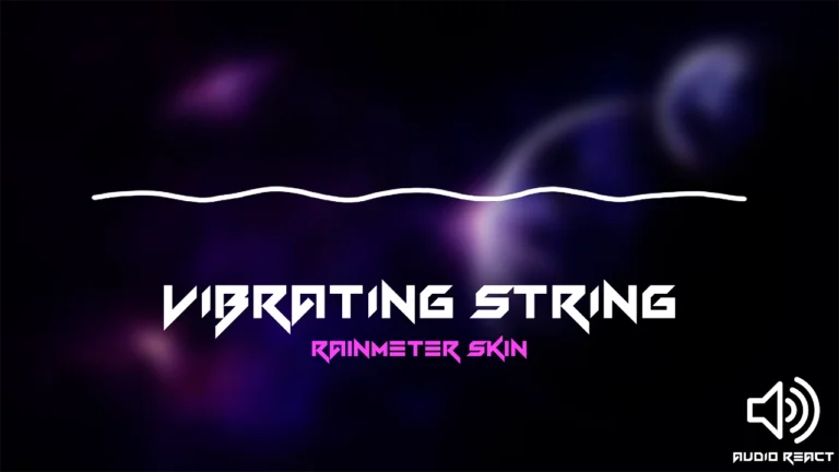 VibratingString Visualizer Rainmeter Skin